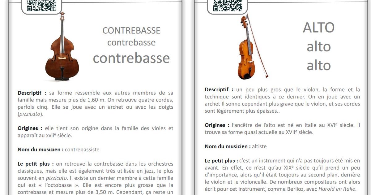 Fiche d'identité : les cordes frottées | Les ateliers de jeux | Portail ...